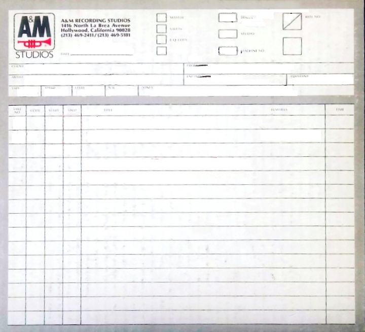 A&M Studios History | On A&M Records